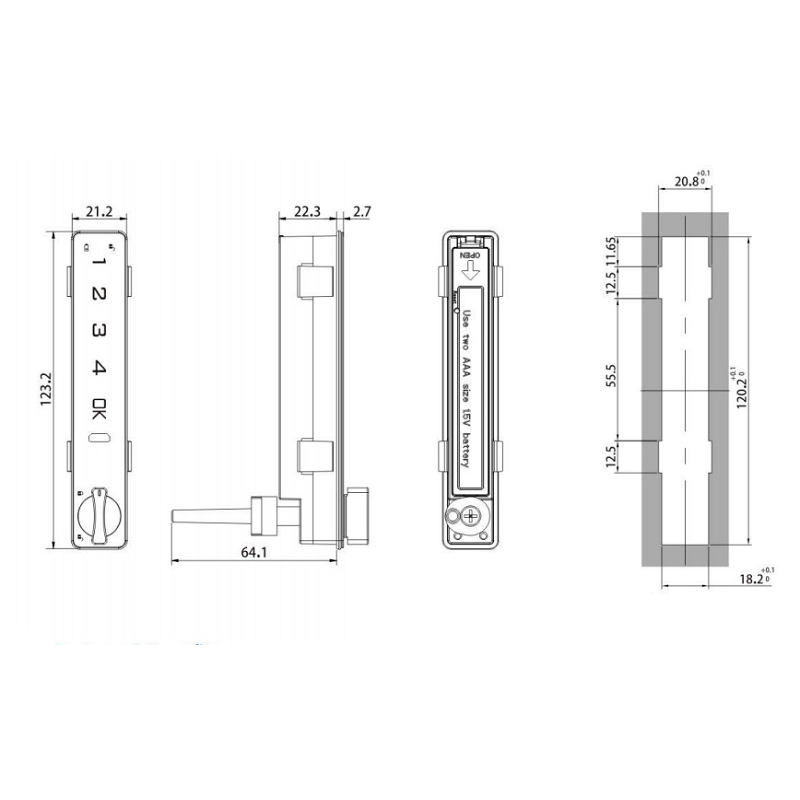 Замок з 4 цифрами RZ M-1605, електронний купити оптом в Україні | RZ ...